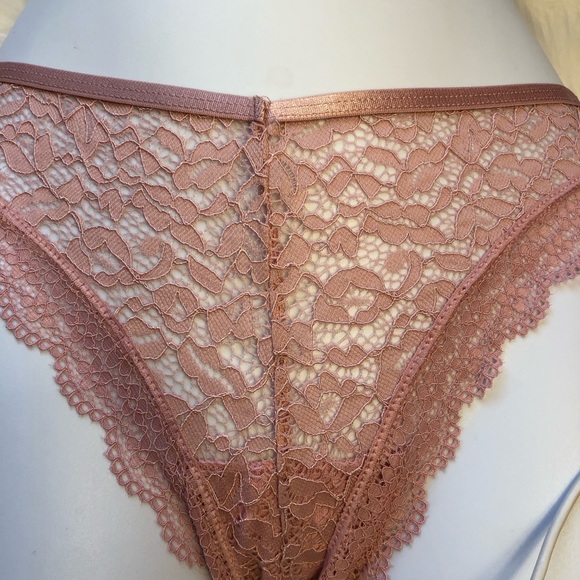 Intimates & Sleepwear | Pink Lace Open Detailed Panties | Poshmark
